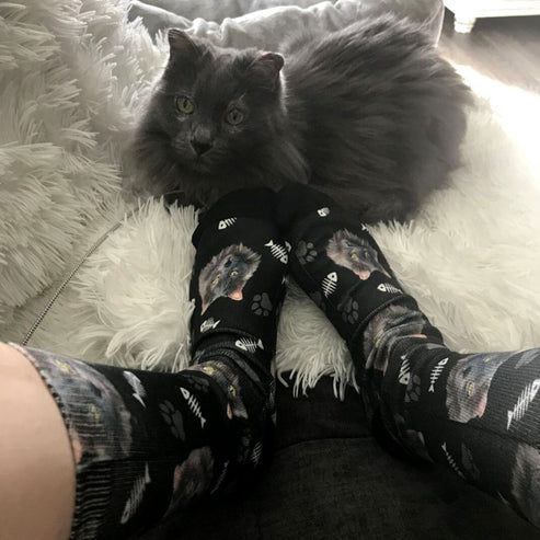 #1 Custom Cat Socks - Put Your Cat On Socks – CatsForLife